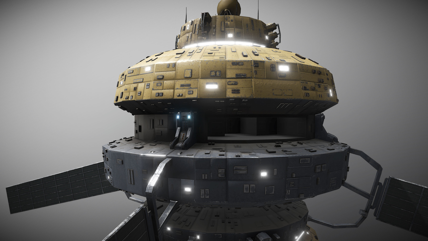 ArtStation - Space Force 1 Orital Space Station | Game Assets