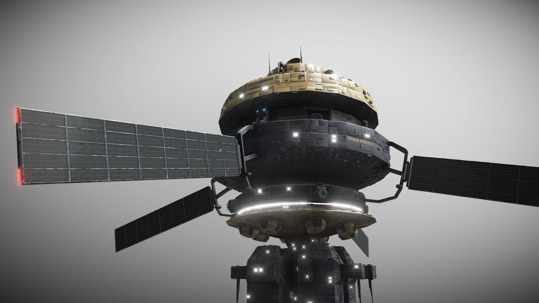 ArtStation - Space Force 1 Orital Space Station | Game Assets
