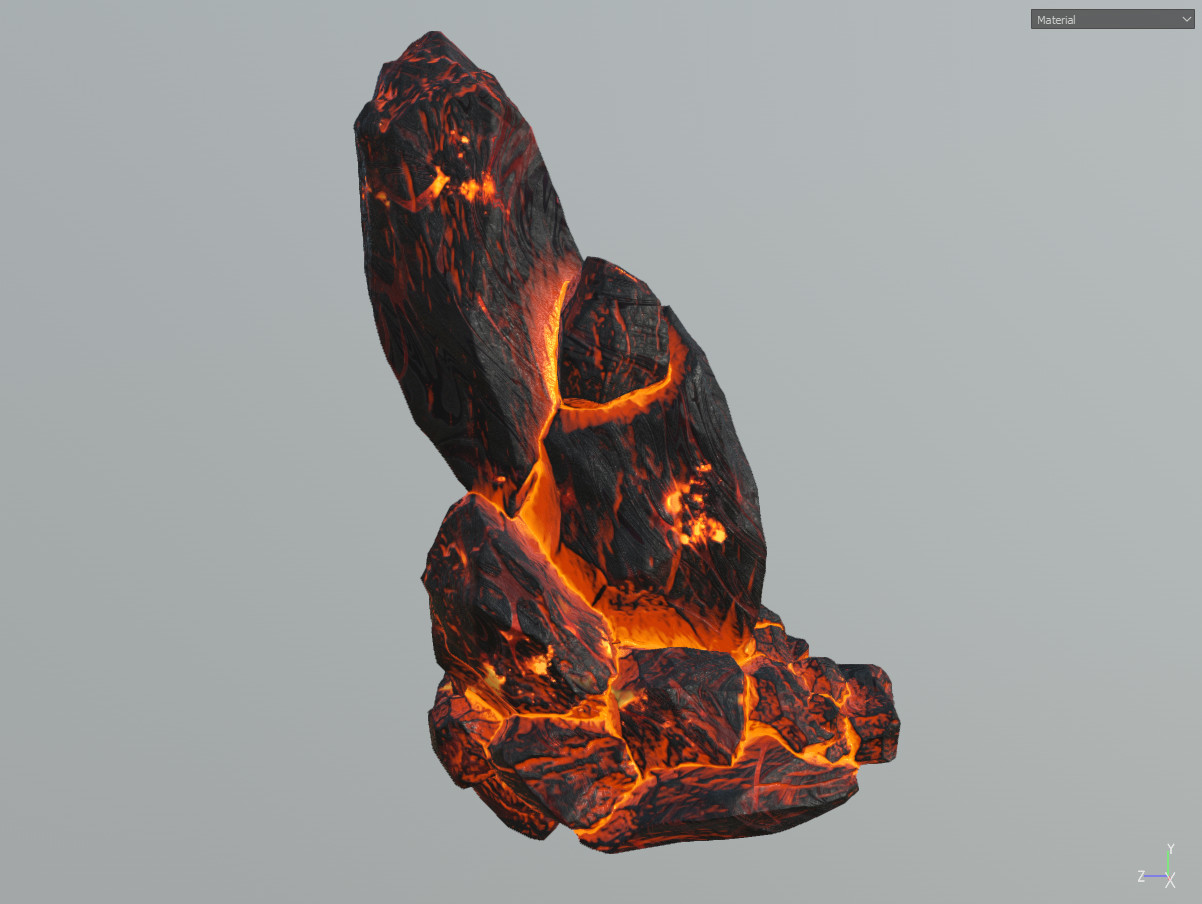 ArtStation - Low poly Realistic Lava Block Modular Pack | Game Assets