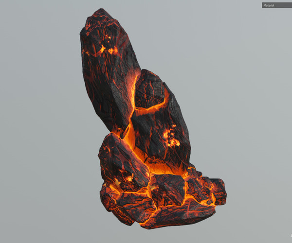 ArtStation - Low poly Realistic Lava Block Modular Pack | Game Assets