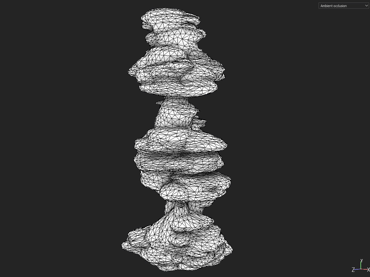 ArtStation - Low poly Sand Stone Column Cliff Modular Pack | Game Assets