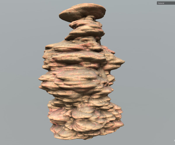 ArtStation - Low poly Sand Stone Column Cliff Modular Pack | Game Assets