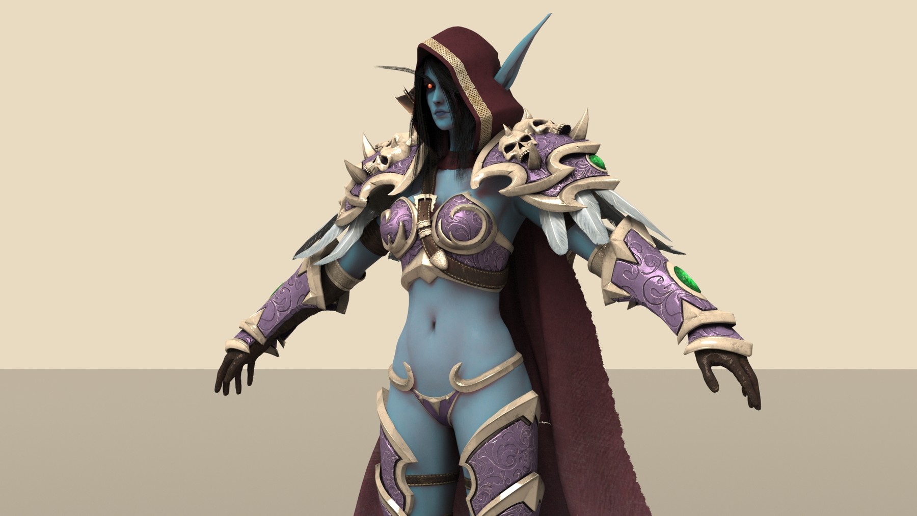 ArtStation - Sylvanas Windrunner Maya Rig | Resources