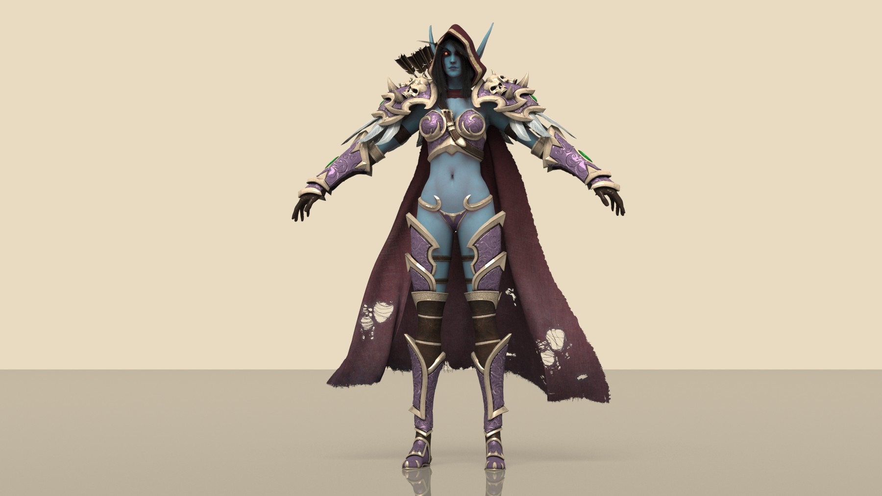 ArtStation - Sylvanas Windrunner Maya Rig | Resources