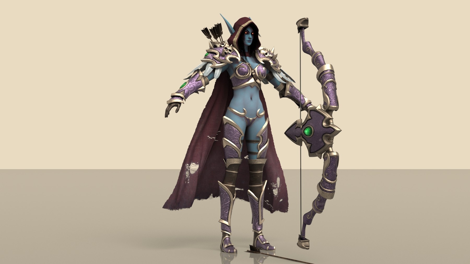 ArtStation - Sylvanas Windrunner Maya Rig | Resources