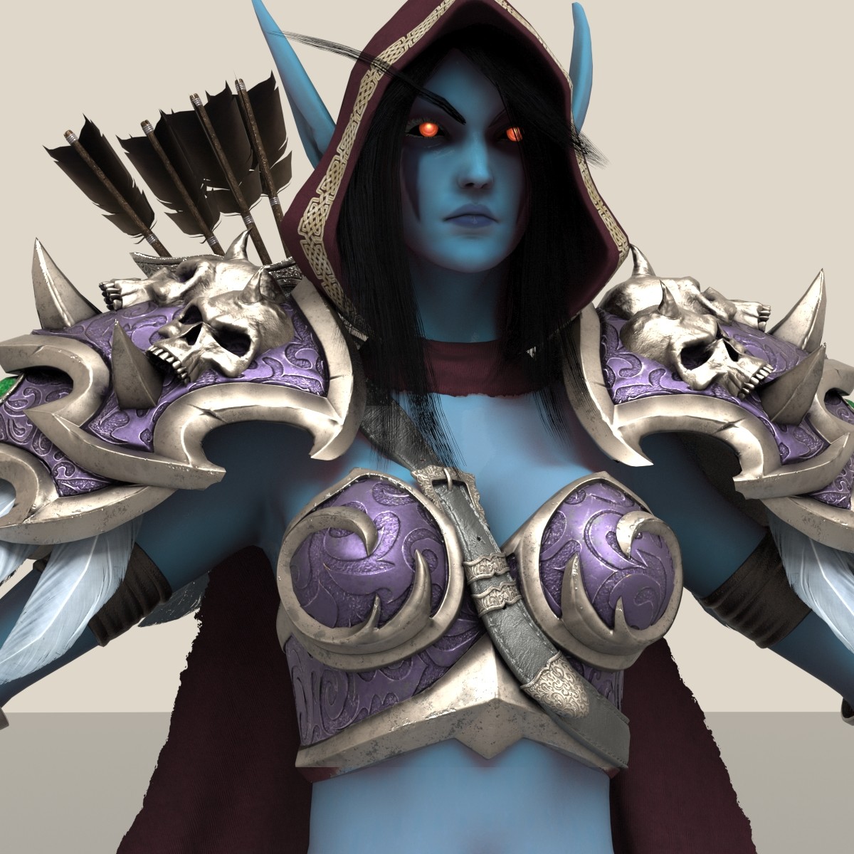 ArtStation - Sylvanas Windrunner Maya Rig | Resources