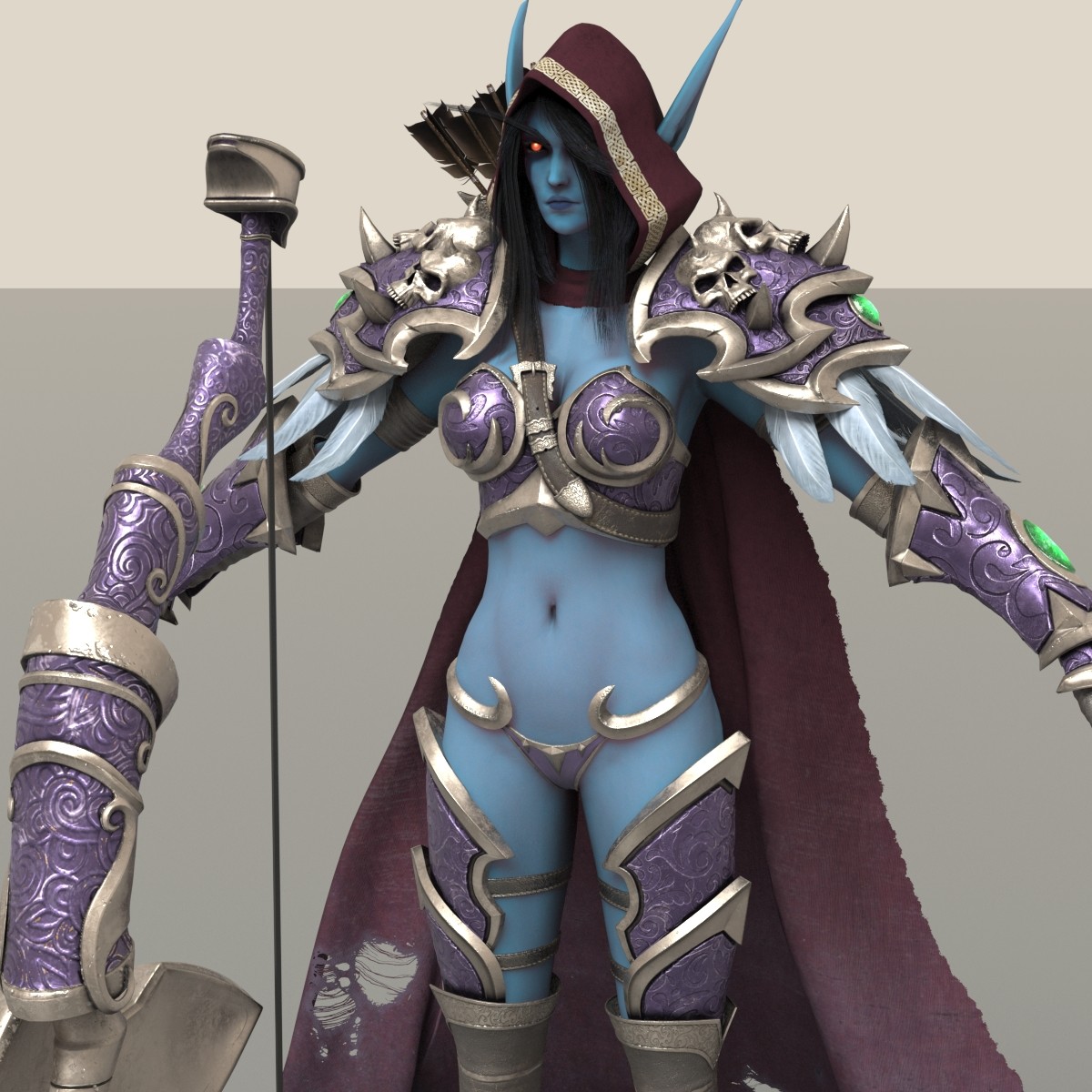ArtStation - Sylvanas Windrunner Maya Rig | Resources