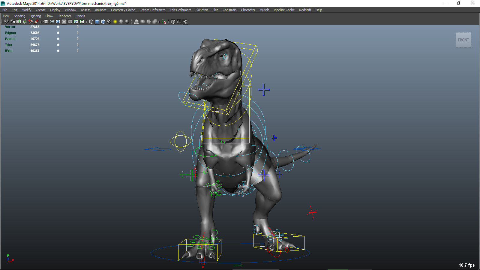 ArtStation - T Rex Mechanic Rig | Resources