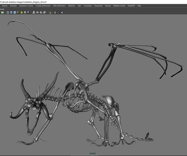 ArtStation - Zbrush Dragon Rig | Resources