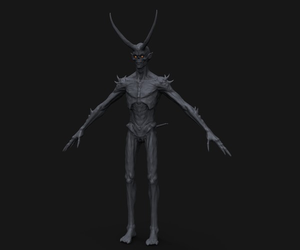 ArtStation - Demon (skinny) Maya Rig | Resources