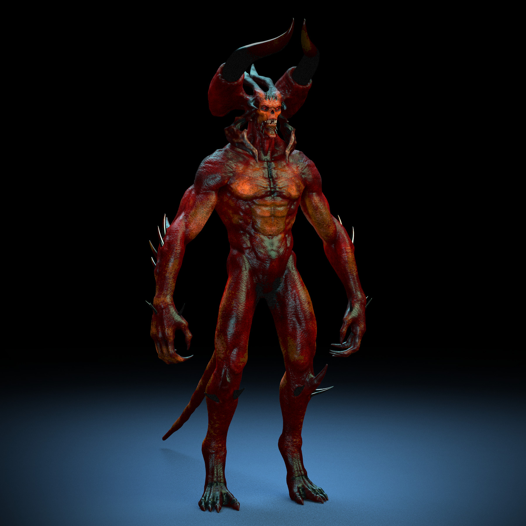 ArtStation - Demon (big guy) Maya Rig | Resources