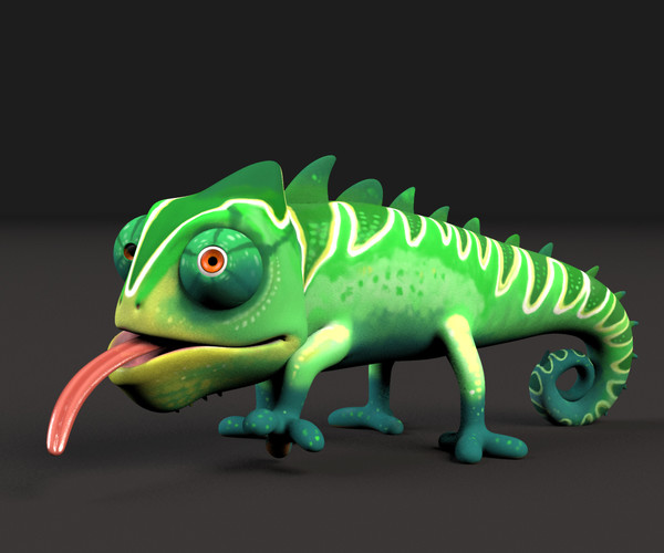 ArtStation - Chameleon Cartoony Rig | Resources