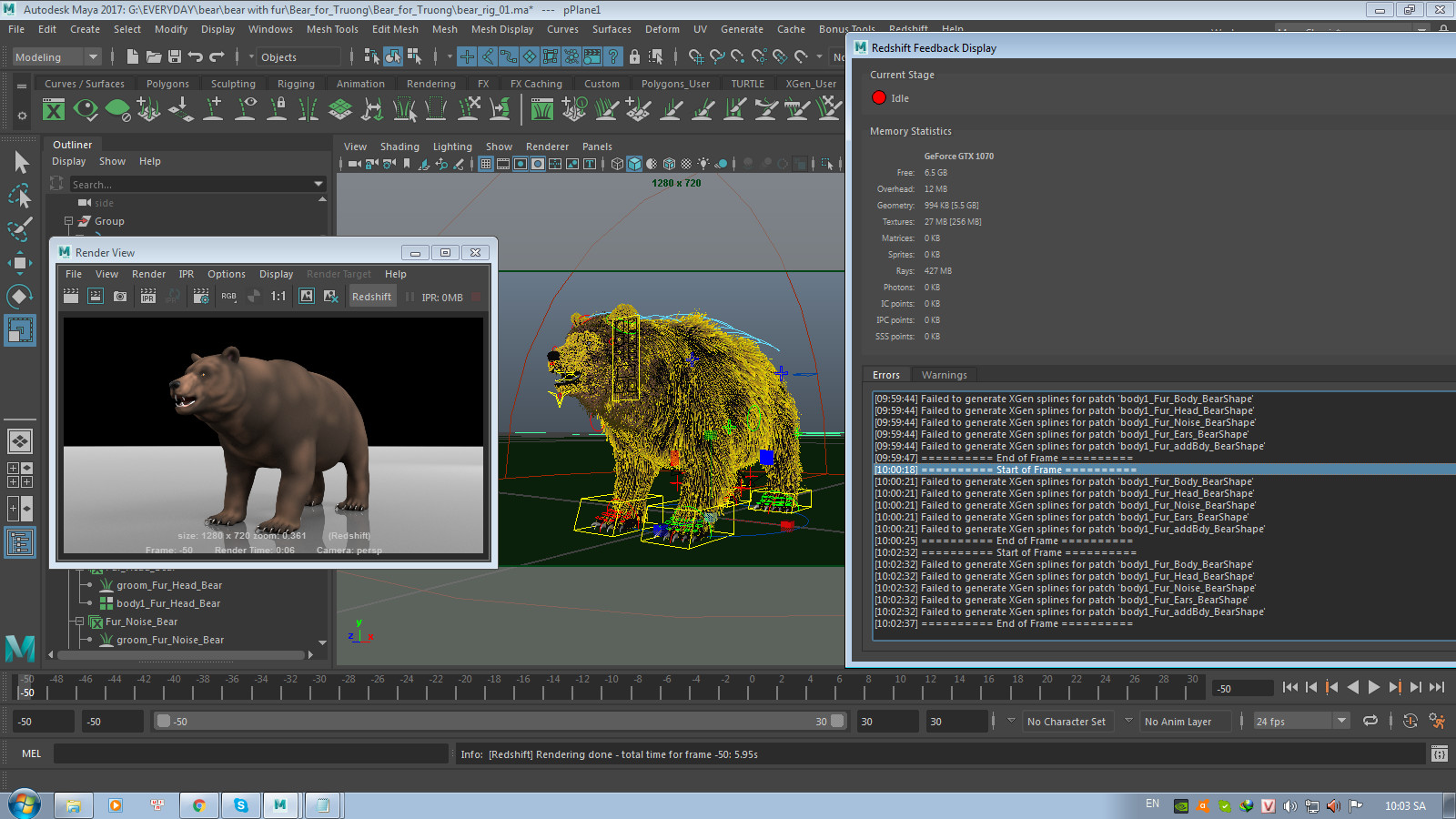 ArtStation - Bear Maya Rig | Resources
