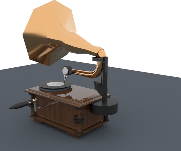 ArtStation - Cinema 4d- RCA Victor Phonograph Gramophone | Resources