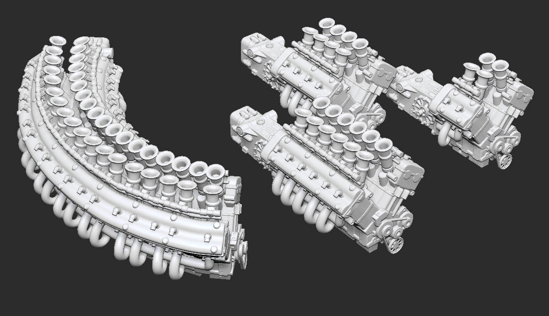 ArtStation - Car engine brush for Zbrush | Brushes