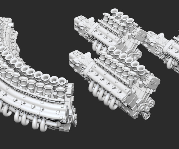 ArtStation - Car engine brush for Zbrush | Brushes