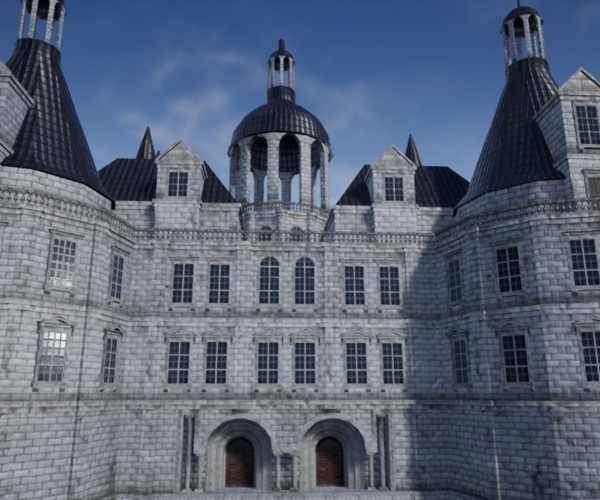 ArtStation - Low Poly Chateau-Castle - Inspired by Chateau de Chambord ...
