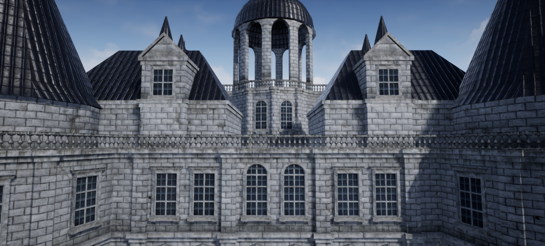 ArtStation - Low Poly Chateau-Castle - Inspired by Chateau de Chambord ...