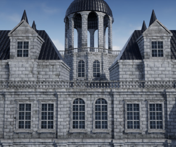 ArtStation - Low Poly Chateau-Castle - Inspired by Chateau de Chambord ...