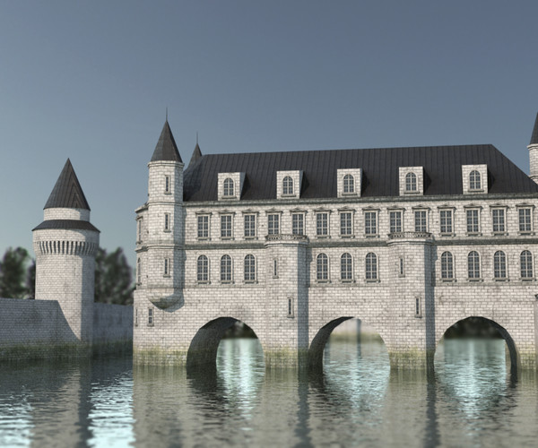 ArtStation - Low Poly Chateau-Castle - Inspired by Chateau de ...