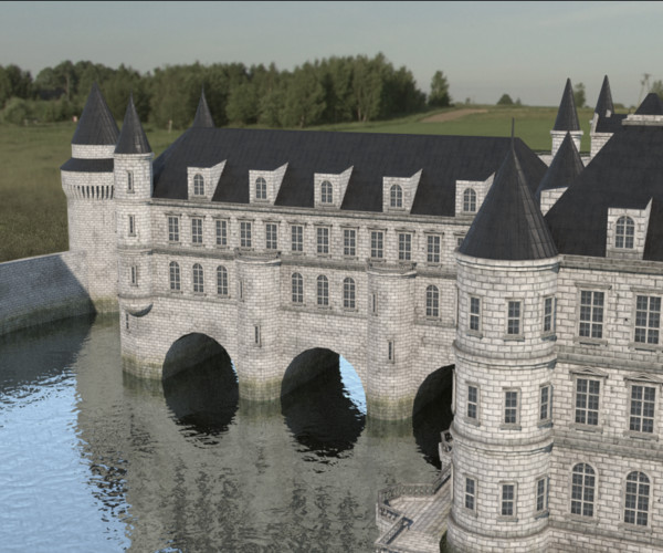 ArtStation - Low Poly Chateau-Castle - Inspired by Chateau de ...