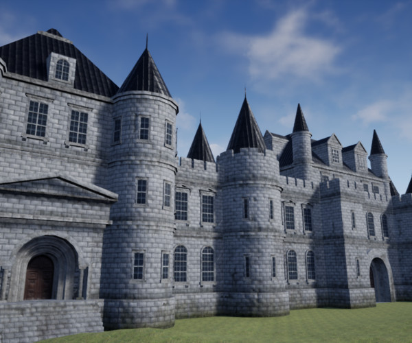 ArtStation - Low Poly Chateau-Castle - Inspired by Chateau de ...