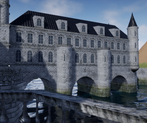 ArtStation - Low Poly Chateau-Castle - Inspired by Chateau de ...