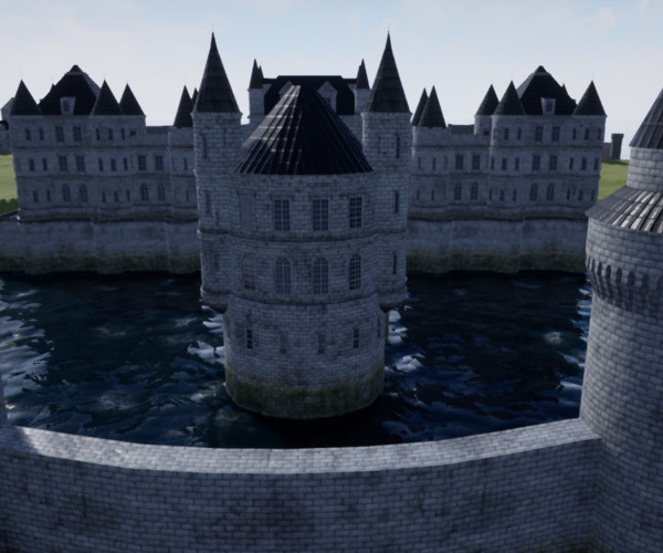 ArtStation - Low Poly Chateau-Castle - Inspired by Chateau de ...