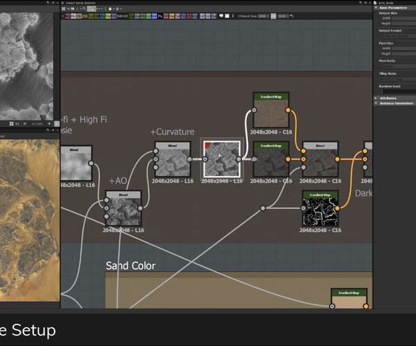 ArtStation - Desert Bedrock | Substance Designer Tutorial | Tutorials