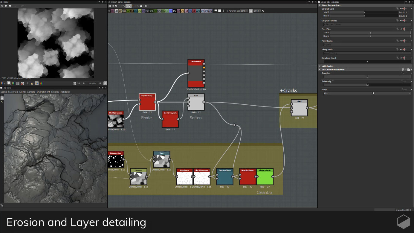ArtStation - Desert Bedrock | Substance Designer Tutorial | Tutorials