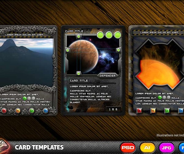 ArtStation - 13 Collectable Card Templates | Game Assets