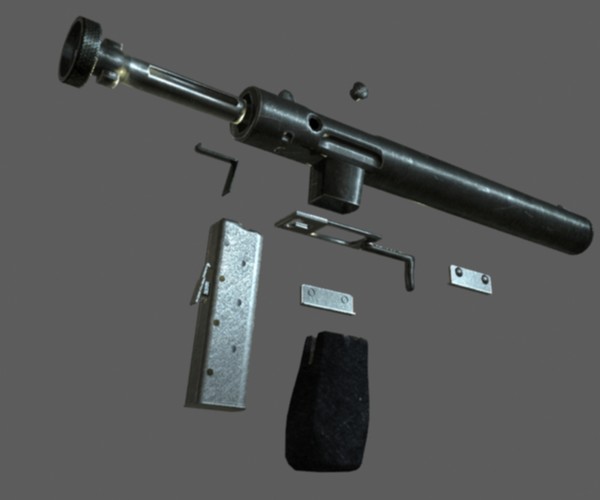 ArtStation - Welrod MK2 pistol | Resources