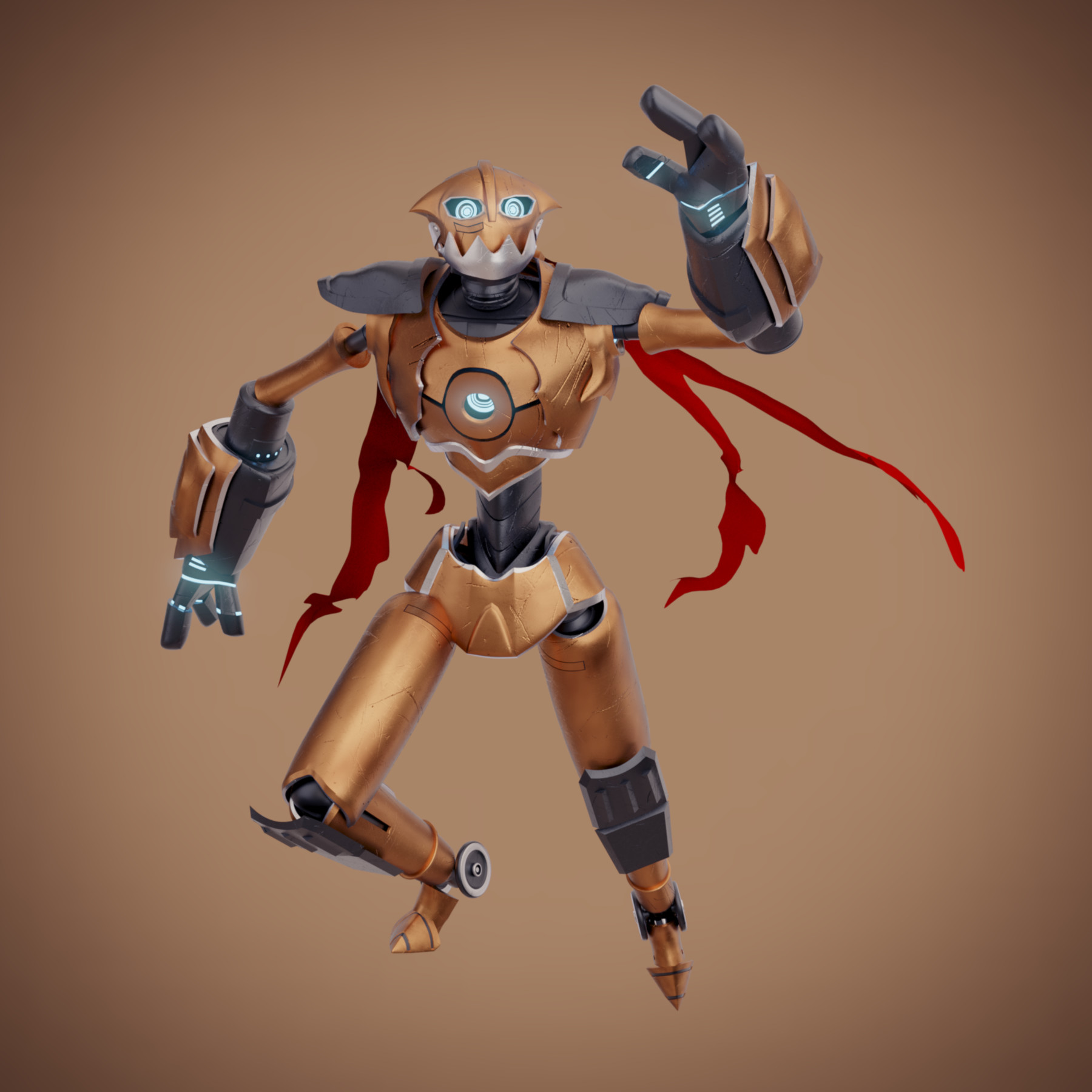 ArtStation - Rigged robot character - 3D model | Resources