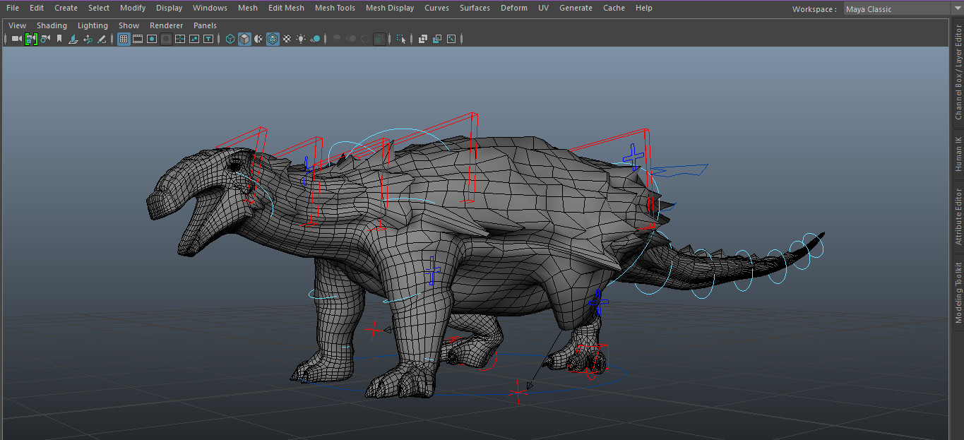 ArtStation - Nodosaurus dinosaur - 3D model | Resources