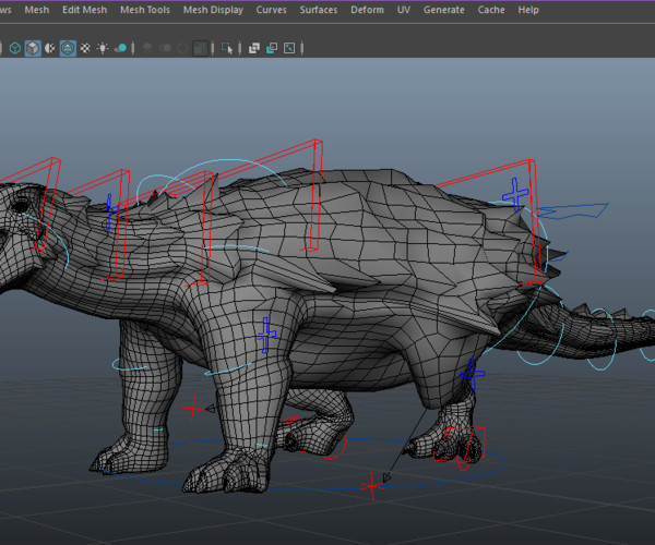 ArtStation - Nodosaurus dinosaur - 3D model | Resources