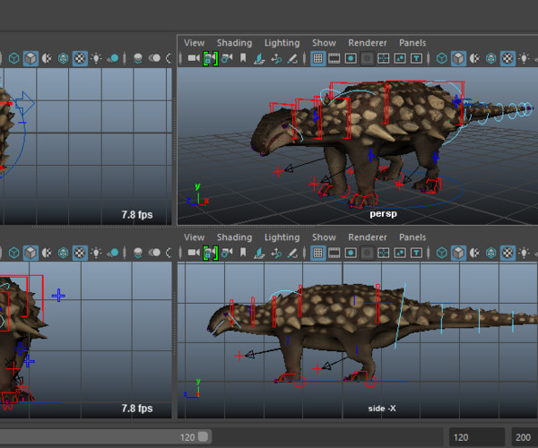 ArtStation - Nodosaurus dinosaur - 3D model | Resources