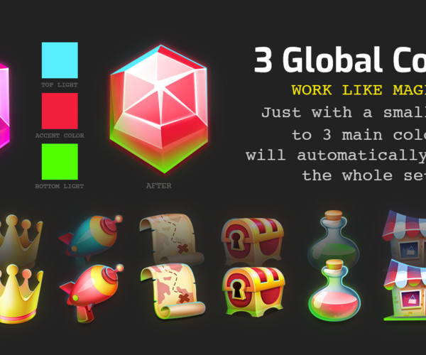 ArtStation - DACON - Game Icon Generator | Game Assets