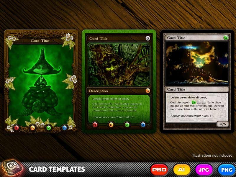 ArtStation - 20 Collectable Card Game Templates | Game Assets