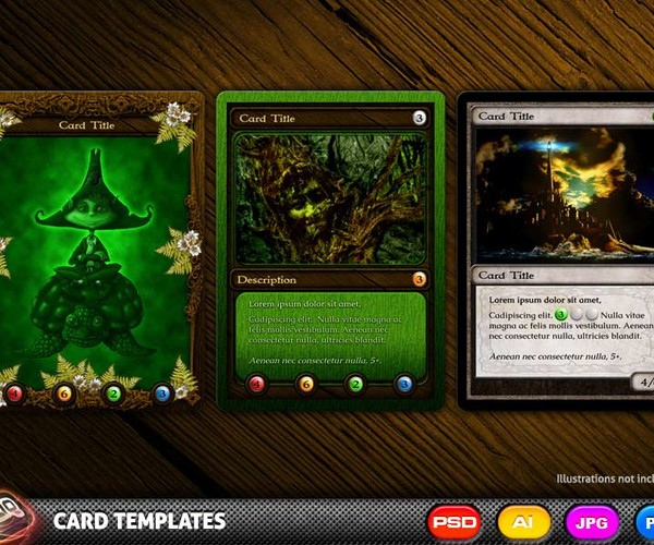 ArtStation - 20 Collectable Card Game Templates | Game Assets