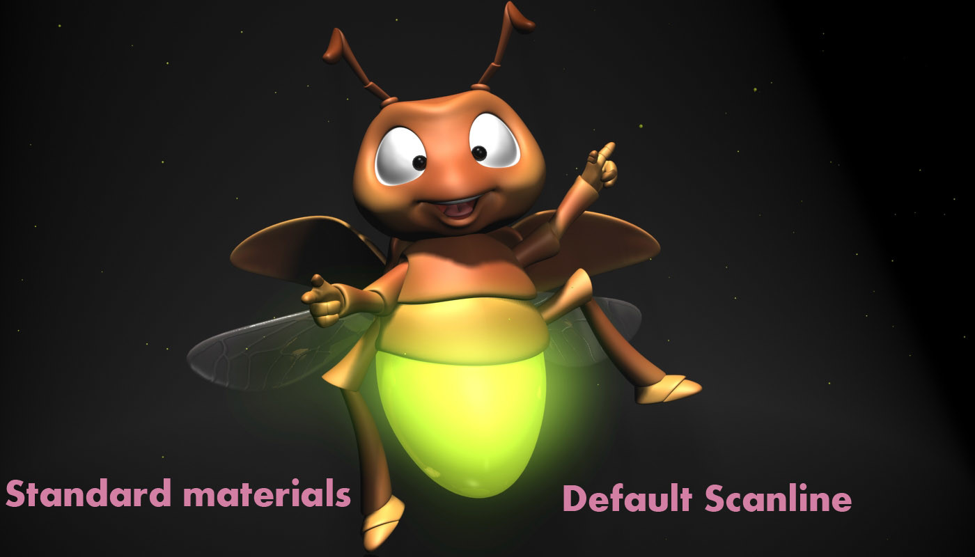 ArtStation - Cartoon Firefly 3D model RIGGED | Resources