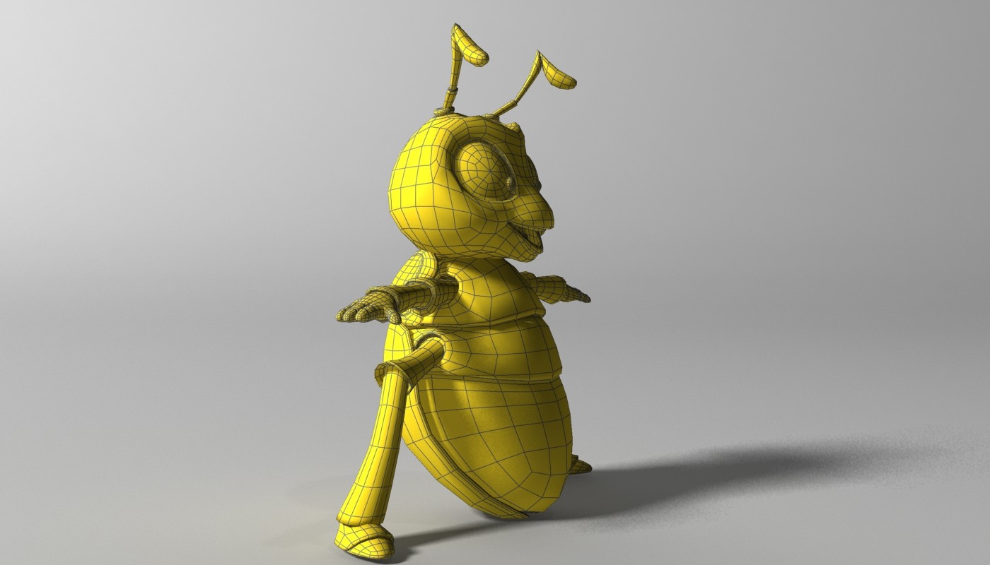 ArtStation - Cartoon Firefly 3D model RIGGED | Resources