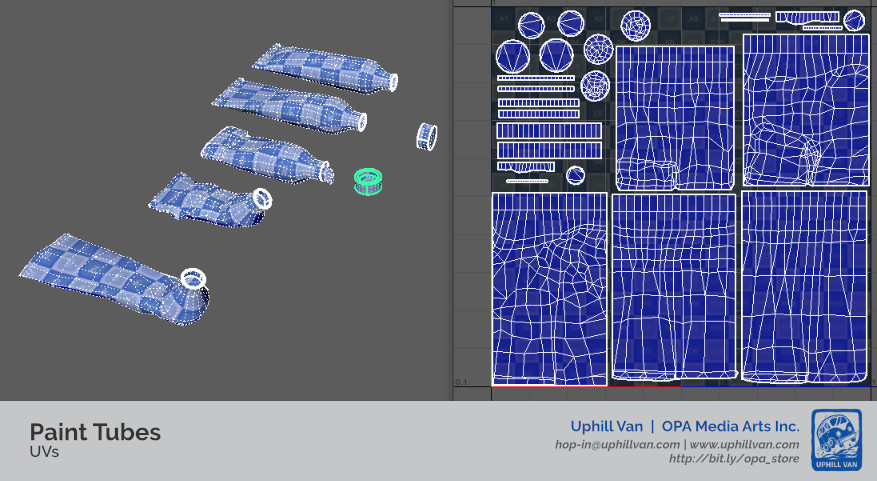 ArtStation - Paint Tubes - Textured 3D Low Poly Model | Resources