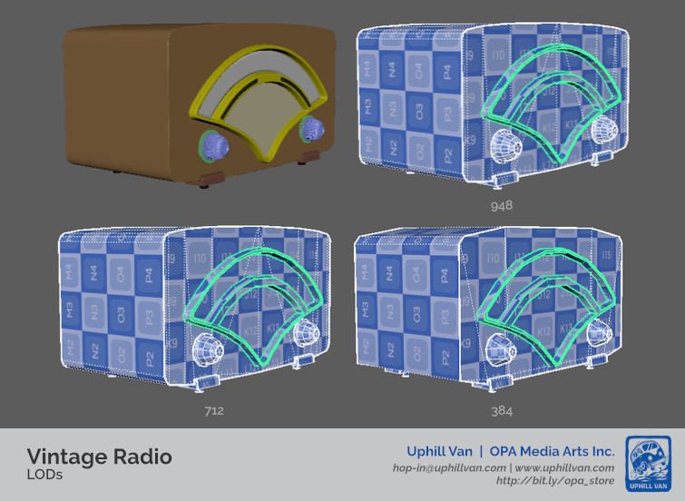ArtStation - Vintage Radio - Textured 3D Low Poly Model | Resources