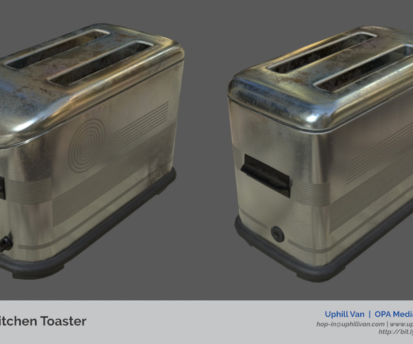 ArtStation - Vintage Toaster - Textured 3D Low Poly Model | Resources
