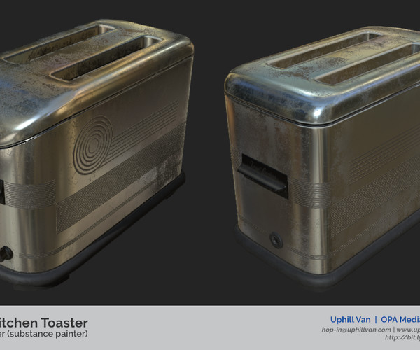 ArtStation - Vintage Toaster - Textured 3D Low Poly Model | Resources