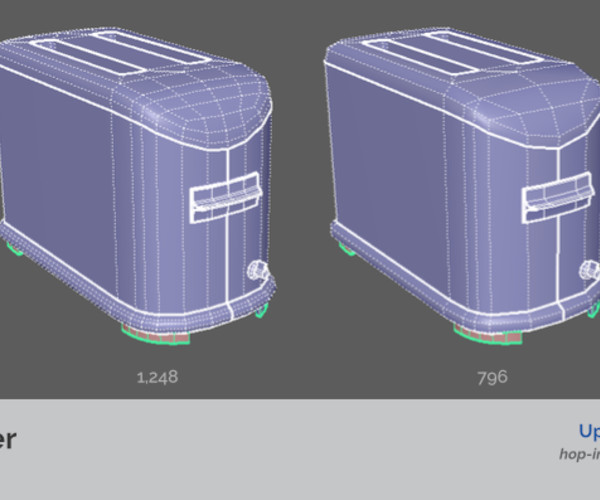 ArtStation - Vintage Toaster - Textured 3D Low Poly Model | Resources