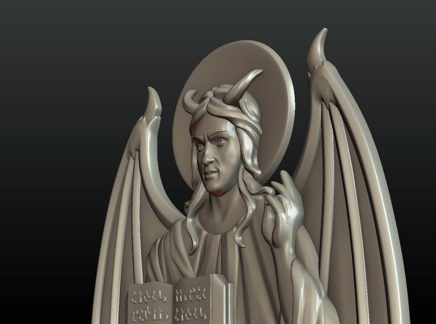 ArtStation - Satan Relief and Pendant | Resources