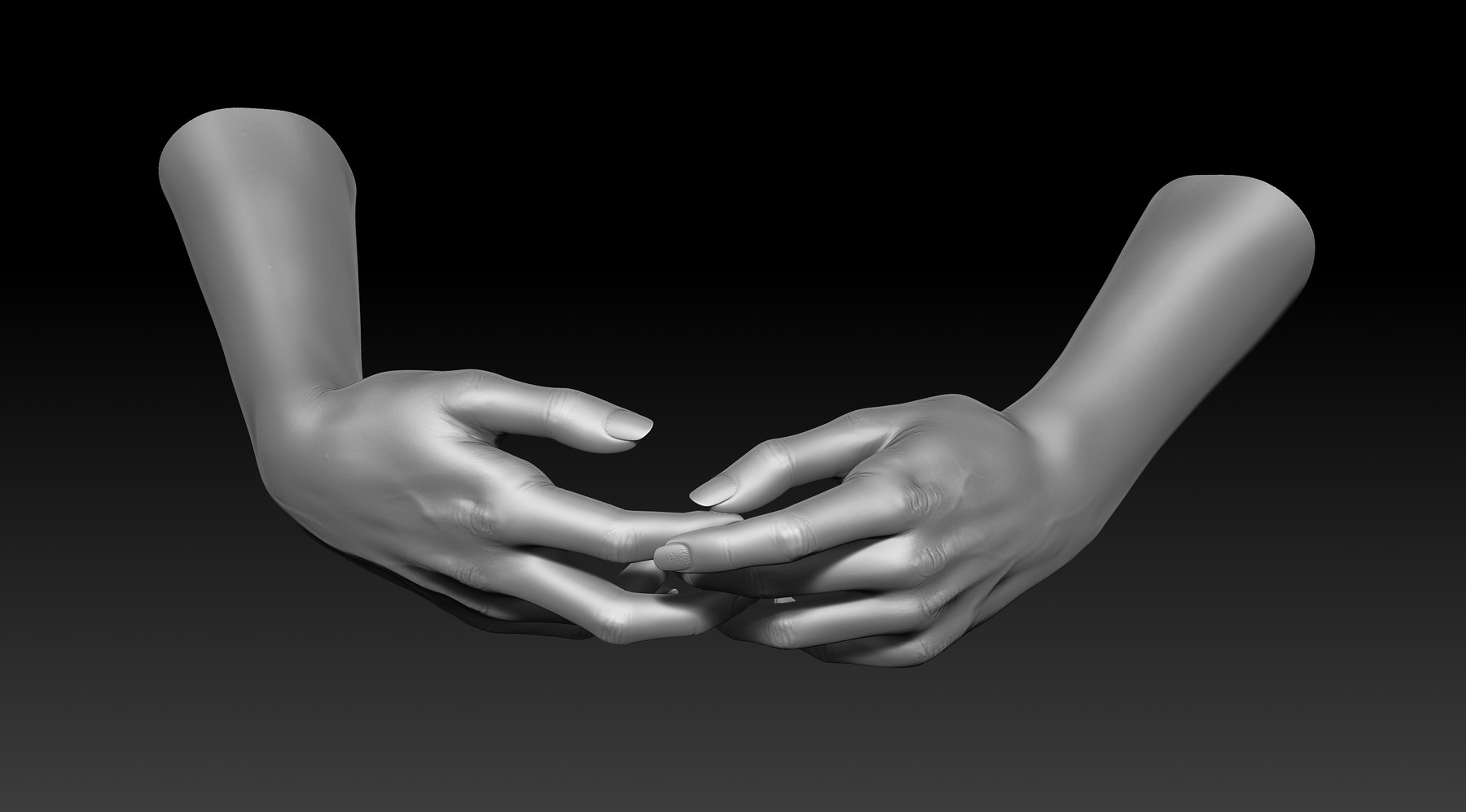 ArtStation - 3D Printable Female Hands 20 Poses Pack | Resources