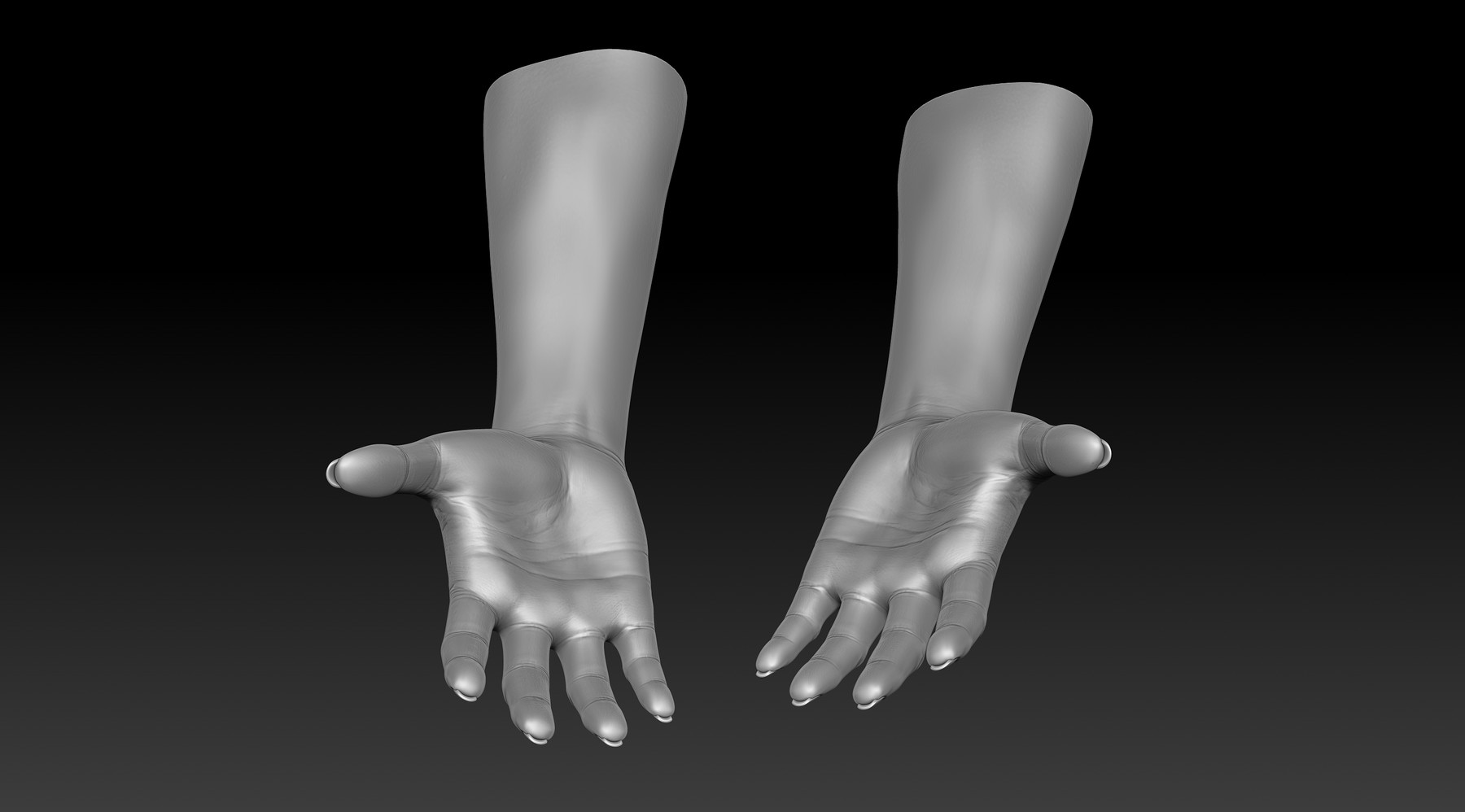 ArtStation - 3D Printable Female Hands 20 Poses Pack | Resources