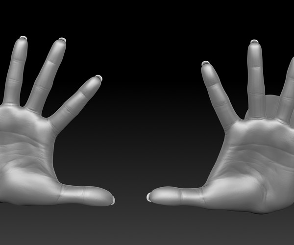 ArtStation - 3D Printable Female Hands 20 Poses Pack | Resources